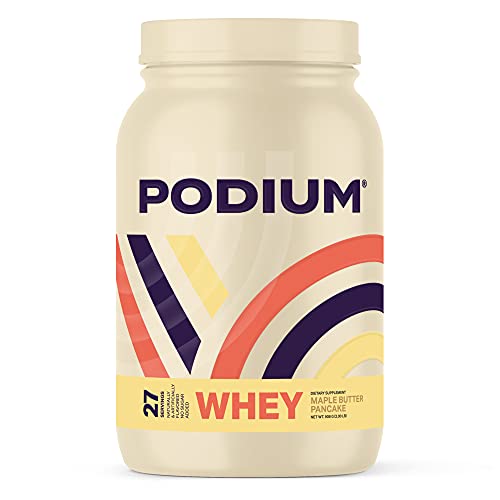 Podium Nutrition, Whey Protein Powder, Maple Butter Pancake, 27 Servings, 25g of Whey Protein Per Serving, Gluten Free, Soy Free