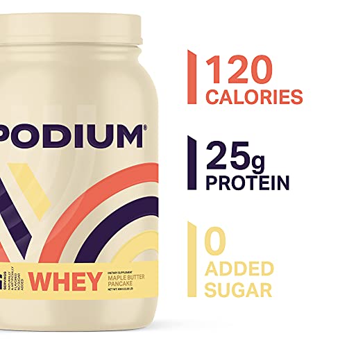 Podium Nutrition, Whey Protein Powder, Maple Butter Pancake, 27 Servings, 25g of Whey Protein Per Serving, Gluten Free, Soy Free