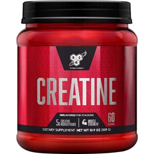 bsn micronized creatine monohydrate powder, unflavored, 2 months supply-60 servings