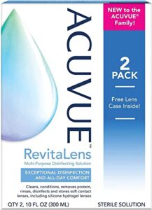 accuvue revitalens multi-purpose disinfecting solution 12 oz (pack of 2) – new version