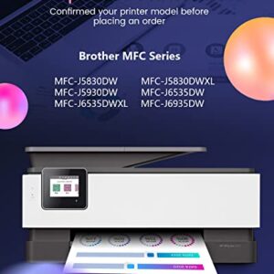 Q-image LC3029 Ink Cartridge Compatible Replacement for Brother LC 3029 XL LC3029XXL LC3029BK to use with MFC-J5830DW MFC-J5830DWXL MFC-J6935DW MFC-J6535DW MFC-J6535DWXL MFC-J5930DW (4 Combo Pack)