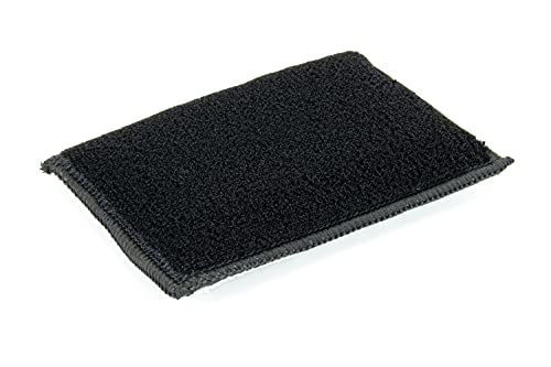 Scrub Ninja - Interior Scrubbing Sponge (5”x3”) for Leather, Plastic, Vinyl and Upholstery Cleaning (Black/Gray)