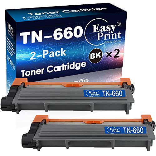 EASYPRINT (Double Black Combo) Compatible Toner Cartridge TN-660 TN660 TN630 TN-630 Used for Brother HL-L2340DW L2380DW L2340DWR DCP-L2500D L2540DNR L2560DW MFC-L2720DW L2700DW L2740DW Printer