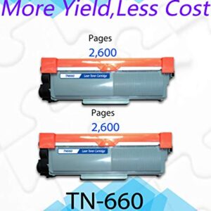 EASYPRINT (Double Black Combo) Compatible Toner Cartridge TN-660 TN660 TN630 TN-630 Used for Brother HL-L2340DW L2380DW L2340DWR DCP-L2500D L2540DNR L2560DW MFC-L2720DW L2700DW L2740DW Printer