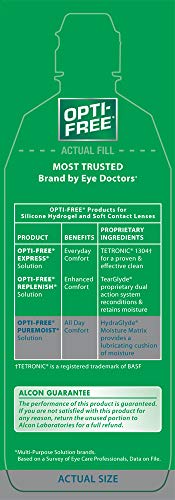 Opti-Free Puremoist Multi-Purpose disinfecting Solution with Lens case, 16 Fl Oz