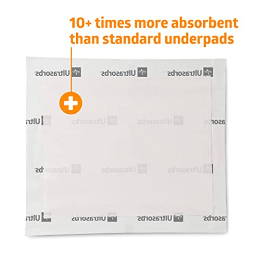 Medline Extrasorbs Premium Underpads, Disposable Bed Pads for Adult Incontinence, 30x36" (25 Count)