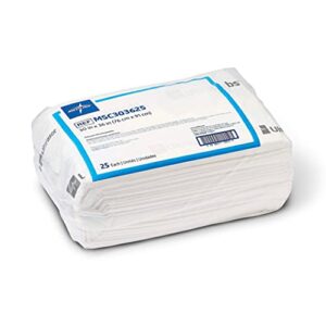 Medline Extrasorbs Premium Underpads, Disposable Bed Pads for Adult Incontinence, 30x36" (25 Count)