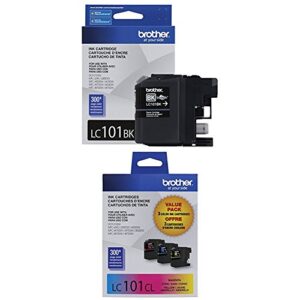 brother printer lc101 4-pack ink cartridge