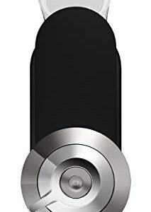 Nespresso Vertuo Next Deluxe Coffee and Espresso Maker by De’Longhi, Pure Chrome with Aeroccino Milk Frother,1.1 liter , Black