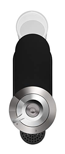 Nespresso Vertuo Next Deluxe Coffee and Espresso Maker by De’Longhi, Pure Chrome with Aeroccino Milk Frother,1.1 liter , Black