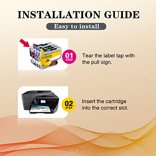 Clorisun Compatible Ink Cartridge Replacement for Brother LC3033XXL LC3033 for Brother MFC-J995DW, MFC-J995DWXL, MFC-J815DW, MFC-J805DW, MFC-J805DWXL Printer (Black, Cyan, Magenta, Yellow, 4-Pack)