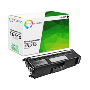 tct premium compatible toner cartridge replacement for brother tn315 tn-315bk black works with brother hl-4150cdn 4570cdw 4570cdwt, mfc-9460cdn 9560cdw 9970cdw printers (6,000 pages)