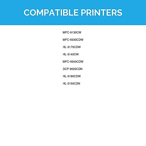 LD Compatible Toner Cartridge Replacements for Brother TN221 & TN225 High Yield (1 Black, 1 Cyan, 1 Magenta, 1 Yellow, 4-Pack)