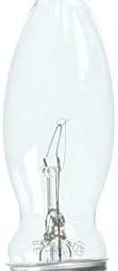 Set of 6 GE Crystal Clear 40 Watt Bent Tip Standard Base Light Bulbs