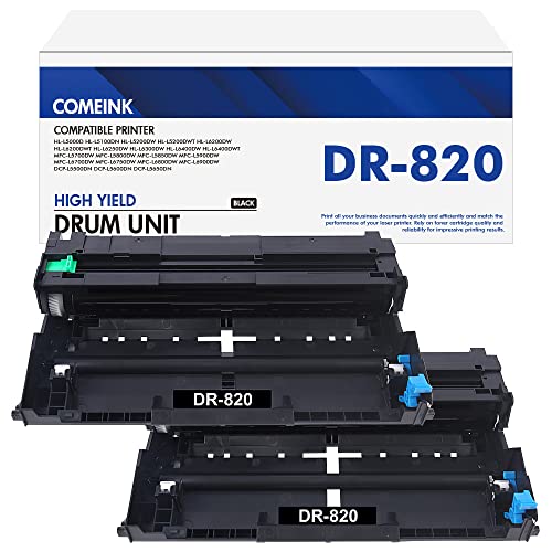 DR820 DR 820 Drum Unit: Compatible for DR-820 TN850 2-Pack Drum Replacement for Brother HL-L6200DW MFC-L5850DW MFC-L5900DW MFC-L6700DW MFC-L5800DW HL-L6400DW HL-L6200DWT HL-L5200DW HL-L5100DN Printer