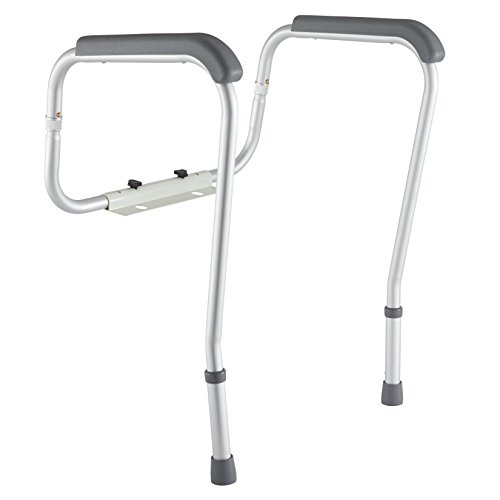 Medline Toilet Safety Rails, Safety Frame for Toilet with Easy Installation, Height Adjustable Legs, Bathroom Safety