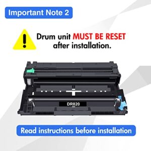 DR820 DR-820 DR 820 Drum: Compatible 1Pack TN850 Drum Replacement for Brother MFC-L5850DW MFC-L5900DW HL-L6200DW MFC-L6700DW MFC-L5800DW HLL6200DW HL-L5200DW L5200DWT HL-L5100DN Printer