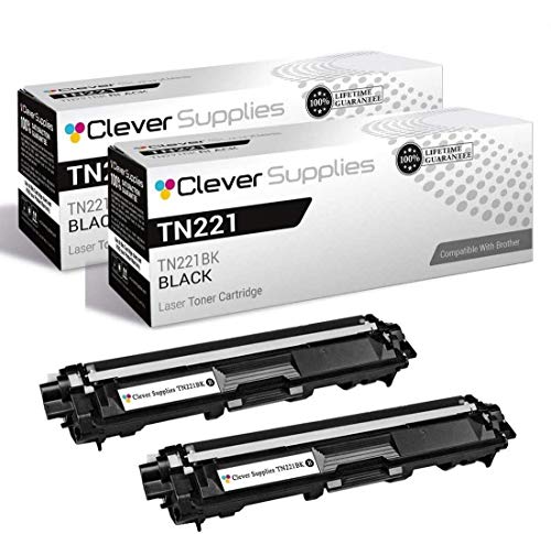 CS Compatible Toner Cartridge Replacement for Brother TN221 TN-221 TN-221BK 2 Black DCP-9020CDN 9020CDW HL-3140CDW 3150CDW MFC-9130CW 9330CDW 9340CDW 9140CDN 9330CW Black