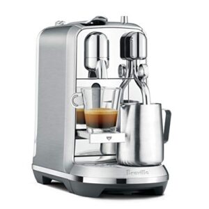 breville nespresso nespresso creatista plus coffee espresso machine, brushed stainless steel bne800bssusc