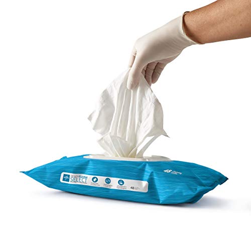 Medline Readyflush Biodegradable Flushable Personal Cleansing Wipes, Scented, (Pack of 12)