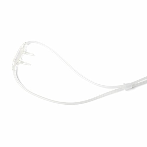 Medline Soft-Touch Nasal Oxygen Cannula, Standard Connector, 4-ft. Tubing Length, Adult Size, Pack of 50