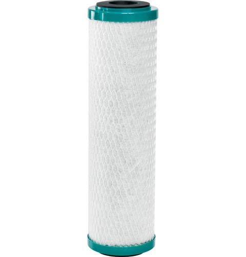 GE FXUVC Drinking Water System Replacement Filter, White and aqua, 9.75 x 2.63 x 9.75 inches