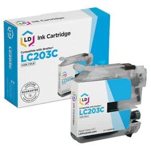 LD Compatible Ink Cartridge Replacement for Brother LC203 High Yield (3 Black, 2 Cyan, 2 Magenta, 2 Yellow, 9-Pack)