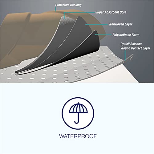 MedVance TM Silicone - Bordered Silicone Adhesive Foam Dressing Sacral Size 7"x 7" Box of 5 dressings