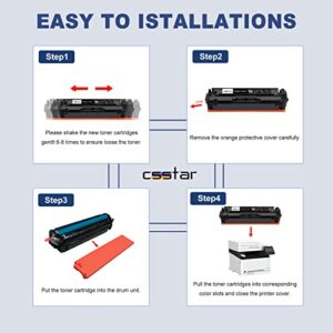 CSSTAR Compatible TN227 Toner Cartridge Replacement for Brother TN227 TN223 TN227BK/C/M/Y High Yield Compatible with MFC-L3750CDW HL-L3270CDW HL-L3290CDW HL-L3210CW MFC-L3710CW Printer (4 Pack)