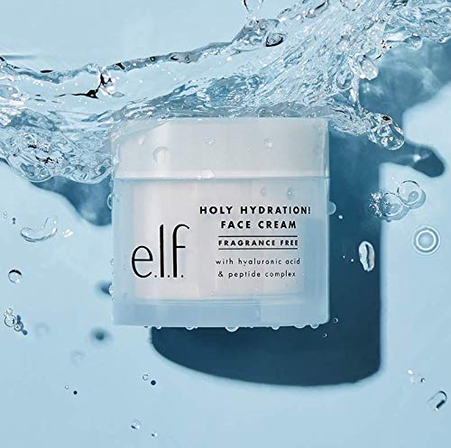 e.l.f. SKIN Holy Hydration! Face Cream, Moisturizer For Nourishing & Plumping Skin, Infused With Hyaluronic Acid, Vegan & Cruelty-Free, 1.8 Oz