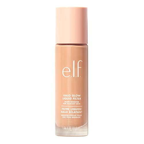 e.l.f. Halo Glow Liquid Filter, Complexion Booster For A Glowing, Soft-Focus Look, Infused With Hyaluronic Acid, Vegan & Cruelty-Free, Light/Medium