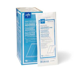 medline sterile abdominal pads, 8 in x 10 in (360/case)