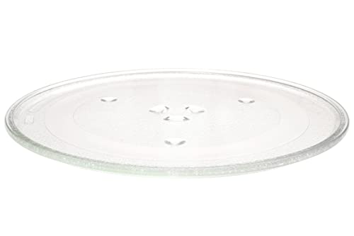 12.5" GE and Samsung -Compatible Microwave Glass Plate/Microwave Glass Turntable Plate Replacement - 12 1/2" Plate, Equivalent to G.E. WB39X10002 and WB39X10003