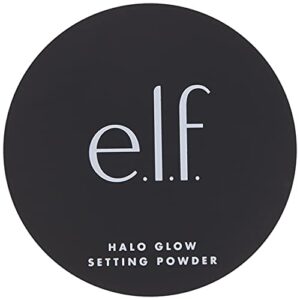 e.l.f, Halo Glow Setting Powder, Silky, Weightless, Blurring, Smooths, Minimizes Pores and Fine Lines, Creates Soft Focus Effect, Medium, Semi-Matte Finish, 0.24 Oz