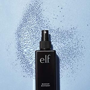 e.l.f. Makeup Mist & Set - Large Lightweight, Long Lasting, All-Day Wear Revitalizes, Refreshes, Hydrates, Soothes Infused with Aloe, Green Tea and Cucumber 4 Fl Oz