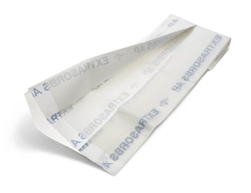 Medline White Absorbent Polymer Extrasorbs Air-Permeable Disposable DryPads (Pack of 70).