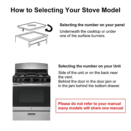 FanXm GE 30 inchGas Range Protectors - Non Stick Stove Protector for Gas Range - Washable Liner for Gas Range,JGP5030,PGP7030,PGP9030,CGP9530