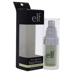 e.l.f, Tone Adjusting Face Primer - Small, Lightweight, Long Lasting, Silky, Smooth, Neutralizes Uneven Skin Tones and Redness, Preps Skin, Suitable For All Skin Types, 0.47 Oz