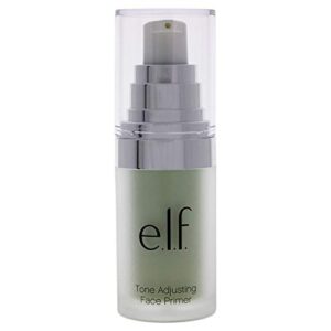 e.l.f, Tone Adjusting Face Primer - Small, Lightweight, Long Lasting, Silky, Smooth, Neutralizes Uneven Skin Tones and Redness, Preps Skin, Suitable For All Skin Types, 0.47 Oz