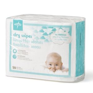 Medline Babysoft For Sensitive Skin Disposable Dry Cleansing Cloths, (Case of 500)