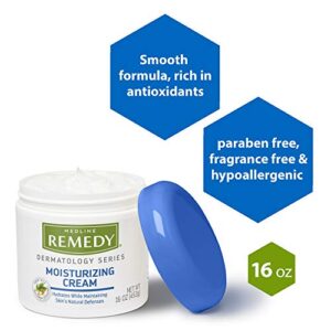 Remedy Dermatology Series Body Cream, for Extremely Dry Skin, Unscented, Botanical Formula, Manuka Honey, Paraben Free, Ceramides, for Dry, Dehydrated Skin, 16 oz (453g) Tub