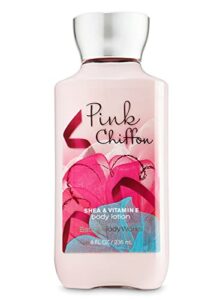 bath & body works pink chiffon body lotion, 8 ounce