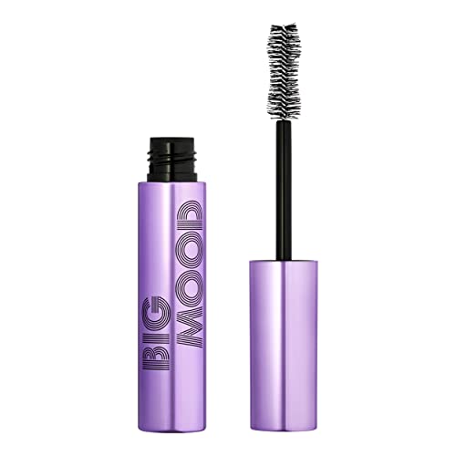 e.l.f. Big Mood Mascara, Instantly Creates Long-Lasting, Bold & Lifted, Voluminous Lashes, Infused with Jojoba Wax, Black, 0.30 fl Oz