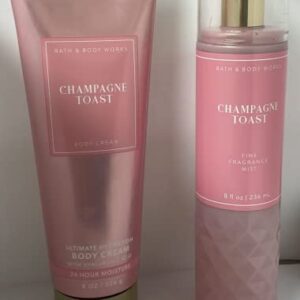 Bath and Body Works - Champagne Toast - Fine Fragrance Mist and Ultra Shea Body Cream - Full Size –2019