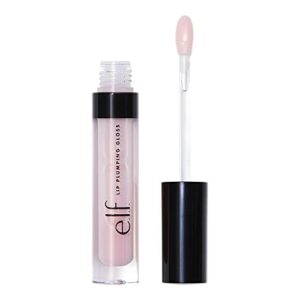 e.l.f. lip plumping gloss, high-shine liquid lip color, creates fuller lips & plumper pout, moisturizing formula, pink paloma, 0.09 fl oz