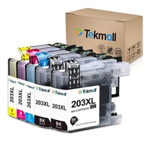 tekmall compatible ink cartridges for lc203xl lc 203 lc203 lc201 lc205 for mfc-j485dw mfc-j480dw mfc-j885dw mfc-j4620dw mfc-j460dw mfc-j880dw mfc-j680dw mfc-j4420dw printers