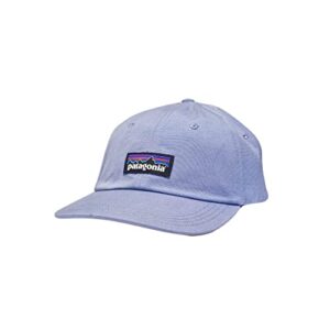 patagonia p-6 label trad cap (light current blue)