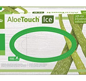 Medline Aloetouch Ice Nitrile Gloves, Large (Pack of 200)