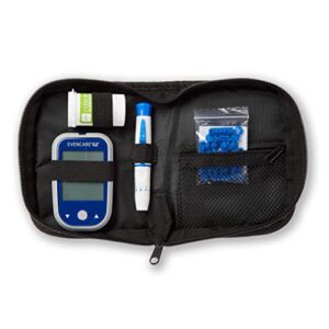 Medline EvenCare G2 Blood Glucose Monitor Starter Kit, Diabetic Care, 6 Sec Results, Meter, Lancing Device & Lancets, Test Strips, Batteries, Guide, Carrying Case, Logbook, Voice Guidance