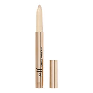 e.l.f. no budge shadow stick, longwear, smudge-proof metallic eyeshadow, perfect pearl, 0.056 oz (1.6g)